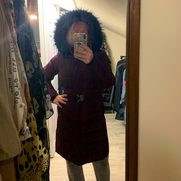 Express | Jackets & Coats | Knee Length Belted Winter Jacket | Poshmark